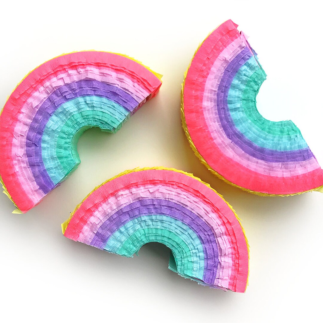 Colorful Rainbow Trio Mini Rainbows Pinata Favor Rainbow - Etsy