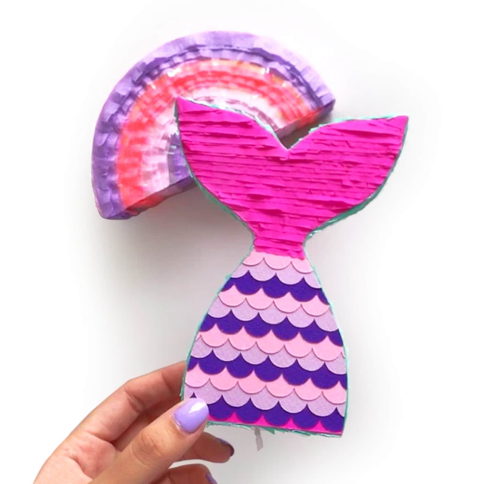 Mermaid Tail Mini Pinata Favor, Mermaid Party, Party Decoration ...