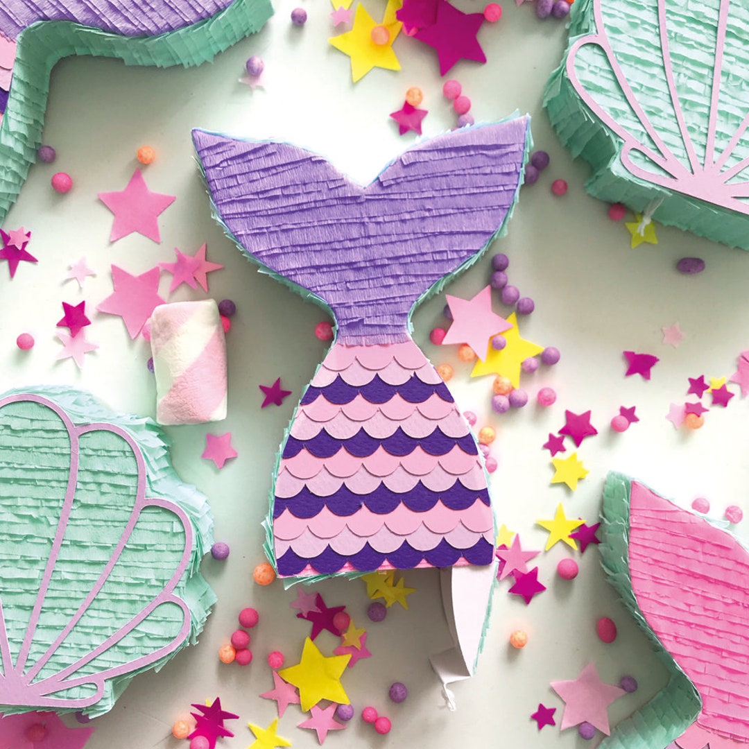 Mermaid Tail Mini Pinata Favor, Mermaid Party, Party Decoration ...