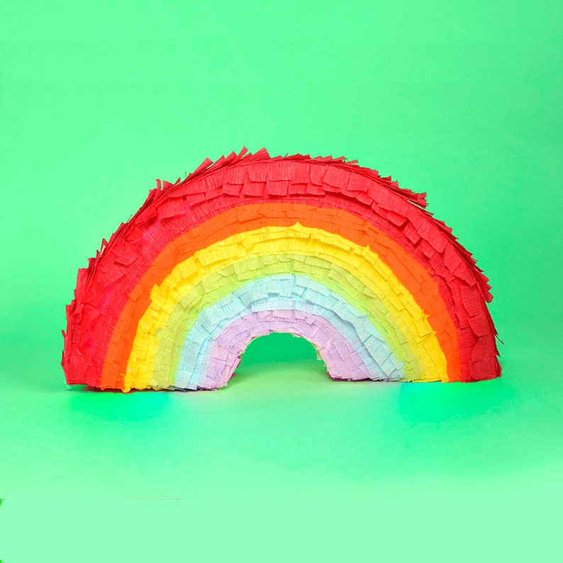 Mini Rainbow Pinata Favor Rainbow Party Party Decoration - Etsy