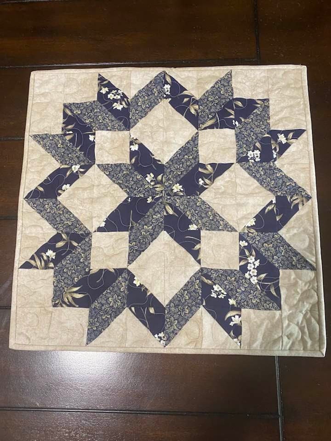 Navy Star Table Topper - Etsy