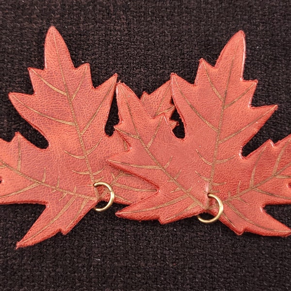 Leather Maple Leaf - Etsy