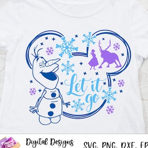 Let It Go SVG, Frozen Svg, Magical Castle Svg, Vacation Svg, Mouse Ears ...