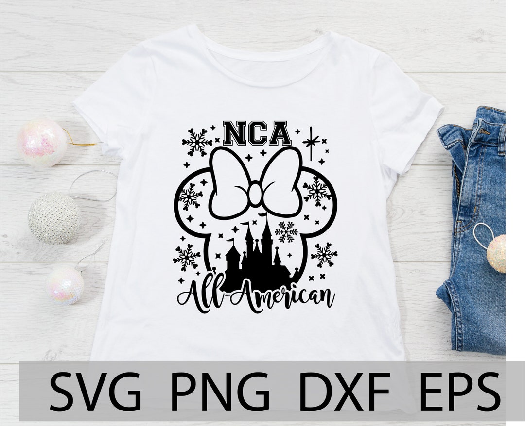 NCA All American Minnie Christmas Castle SVG, Christmas Trip, Minnie ...