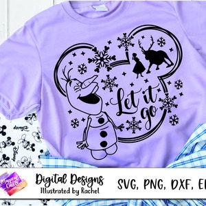 Let It Go SVG, Frozen Svg, Magical Castle Svg, Vacation Svg, Mouse Ears ...