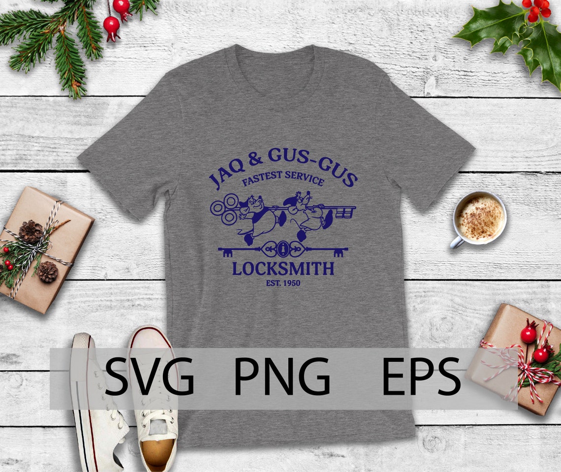 Jaq and Gus SVG Cinderella Locksmith Svg Jaq and Gus Gus - Etsy