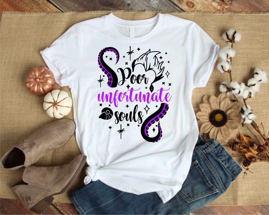 Poor Unfortunate Souls Svg Ursula Svg Tentacles Svg Sea - Etsy