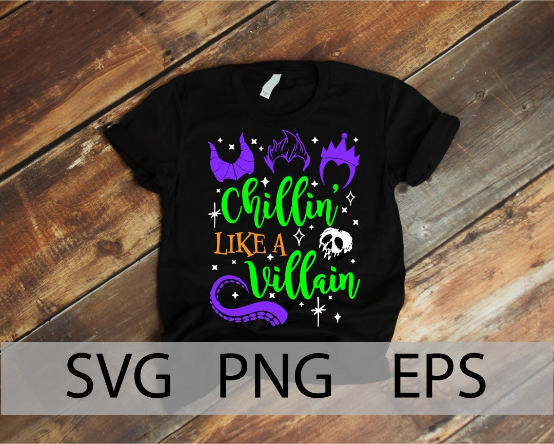 Chillin Like a Villain Svg, Ursula, Evil Queen SVG, Poison Apple SVG ...
