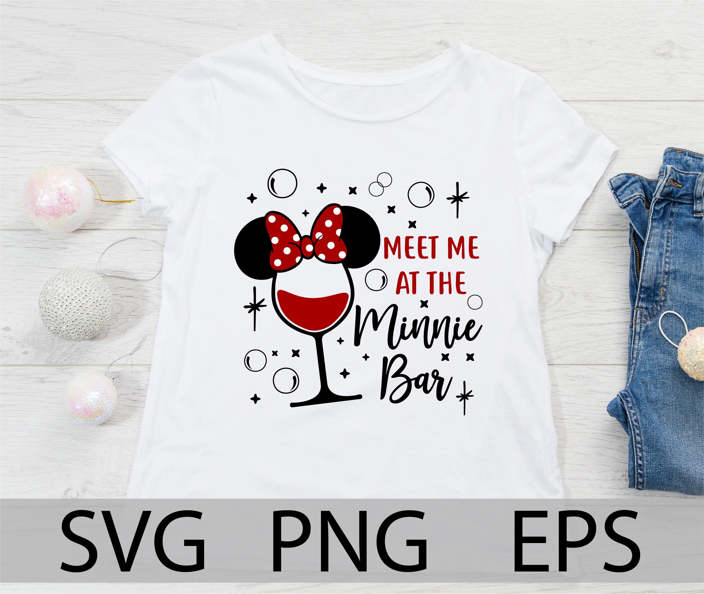 Minnie Wine Glass, Meet Me at Minnie Bar, Food and Wine Festival, Epcot ...