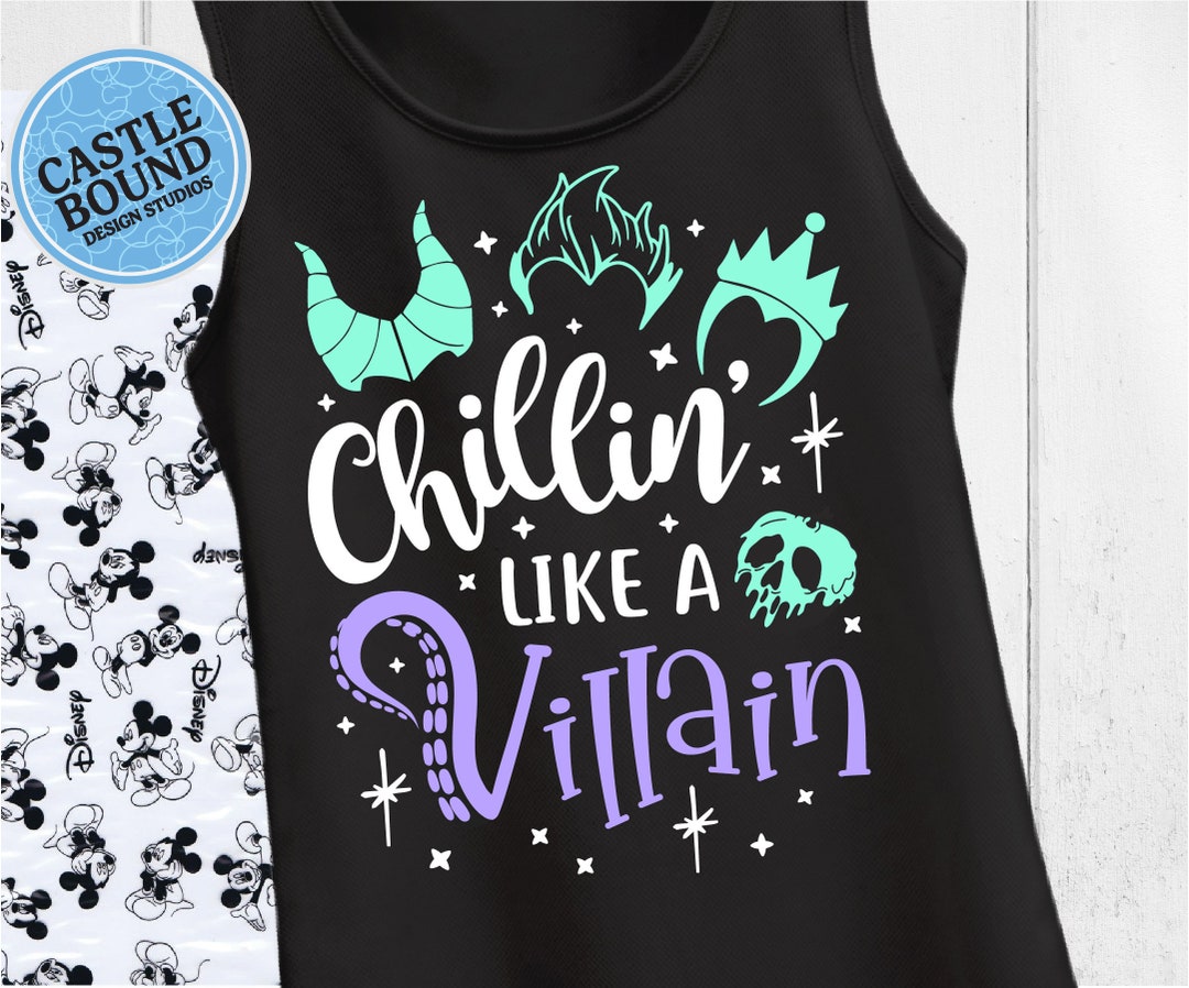 Chillin Like a Villain Svg, Ursula, Evil Queen SVG, Poison Apple SVG ...