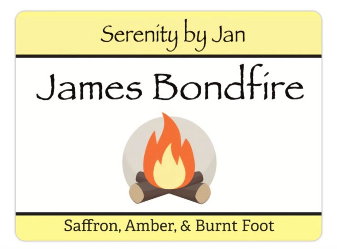 James Bondfire | Bonfire | the Office Inspired Candle | Serenity by Jan ...