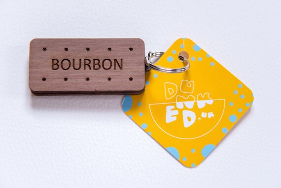 Bourbon Biscuit Key Ring | Etsy
