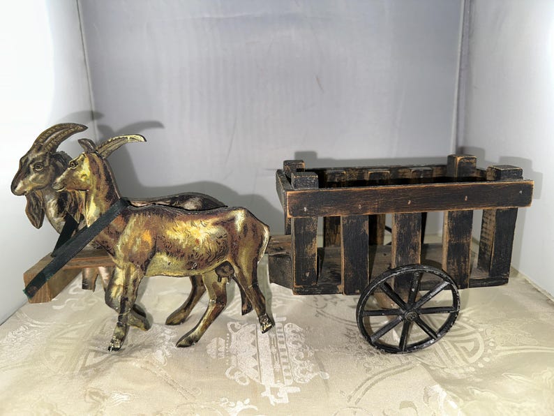 Vintage Goat Cart Toy Reproduction - Etsy
