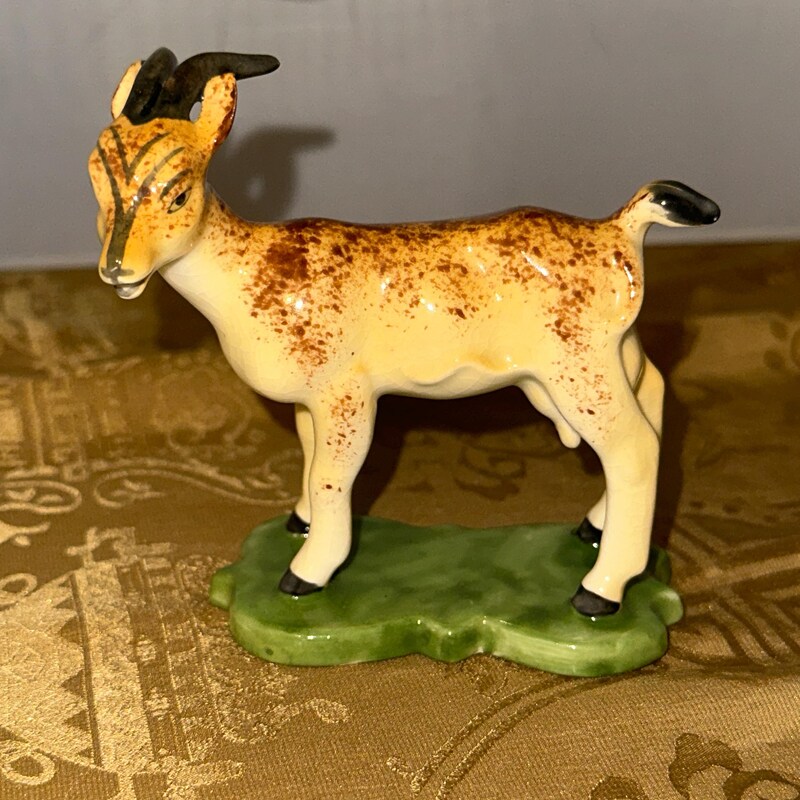 Porcelain Goat Figurine - Etsy