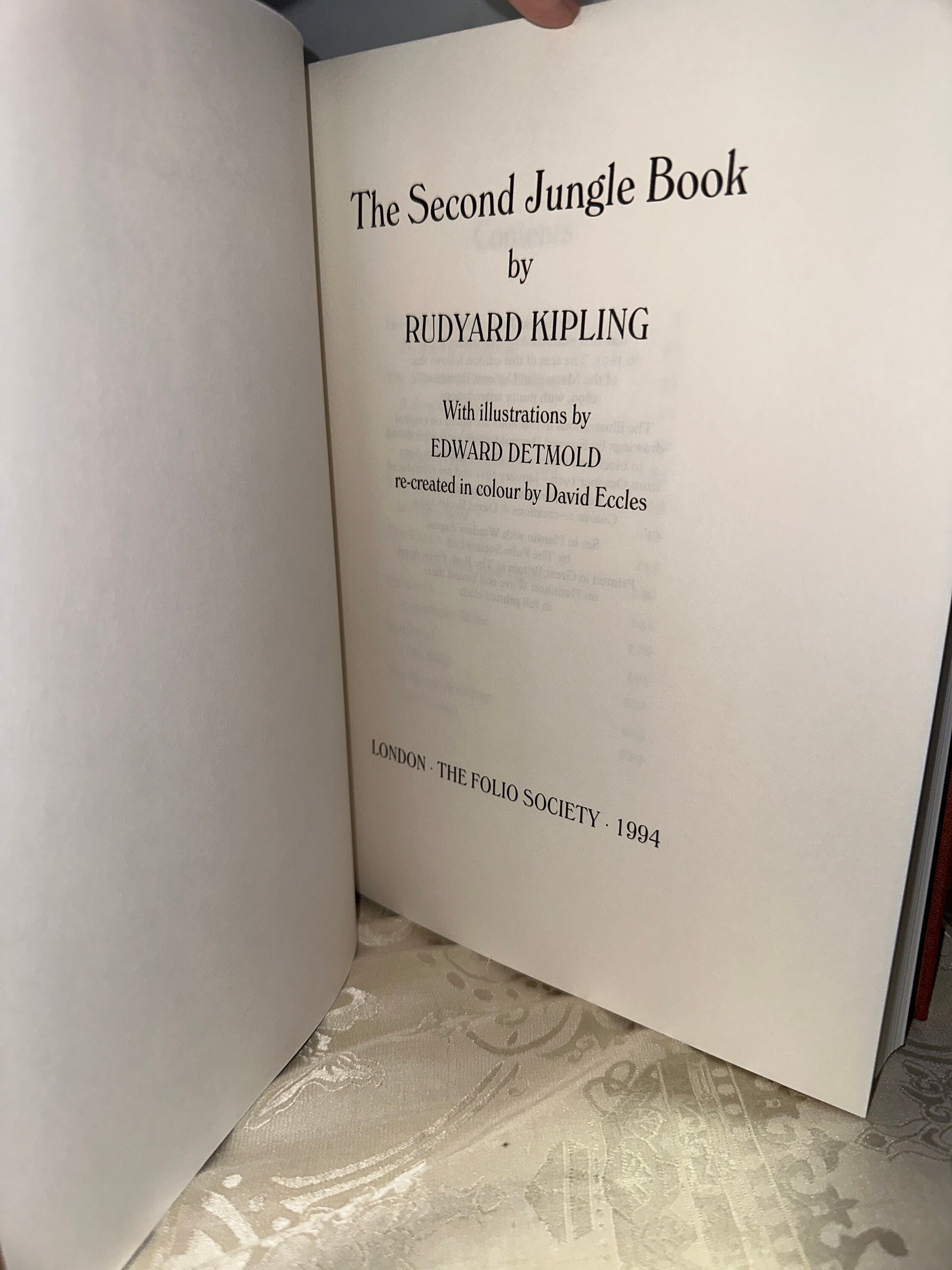 The Second Jungle Book by Rudyard Kipling Folio Society - Etsy