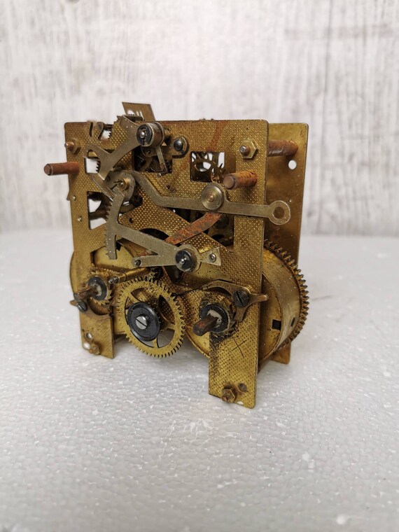 Soviet era bronze clock parts pendulum antique gears for steampunk ...
