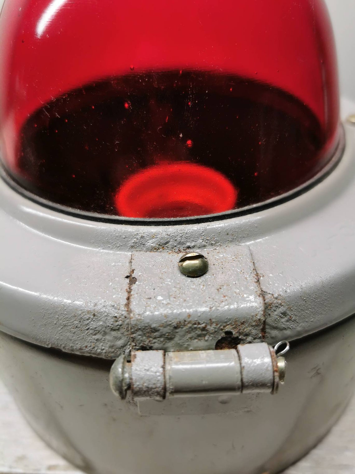 Bunker warning alarm lamp red signal light soviet era vintage | Etsy