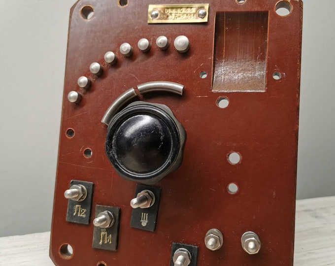 Antique Soviet Era Industrial Dashboard Device Old Electric Switch ...