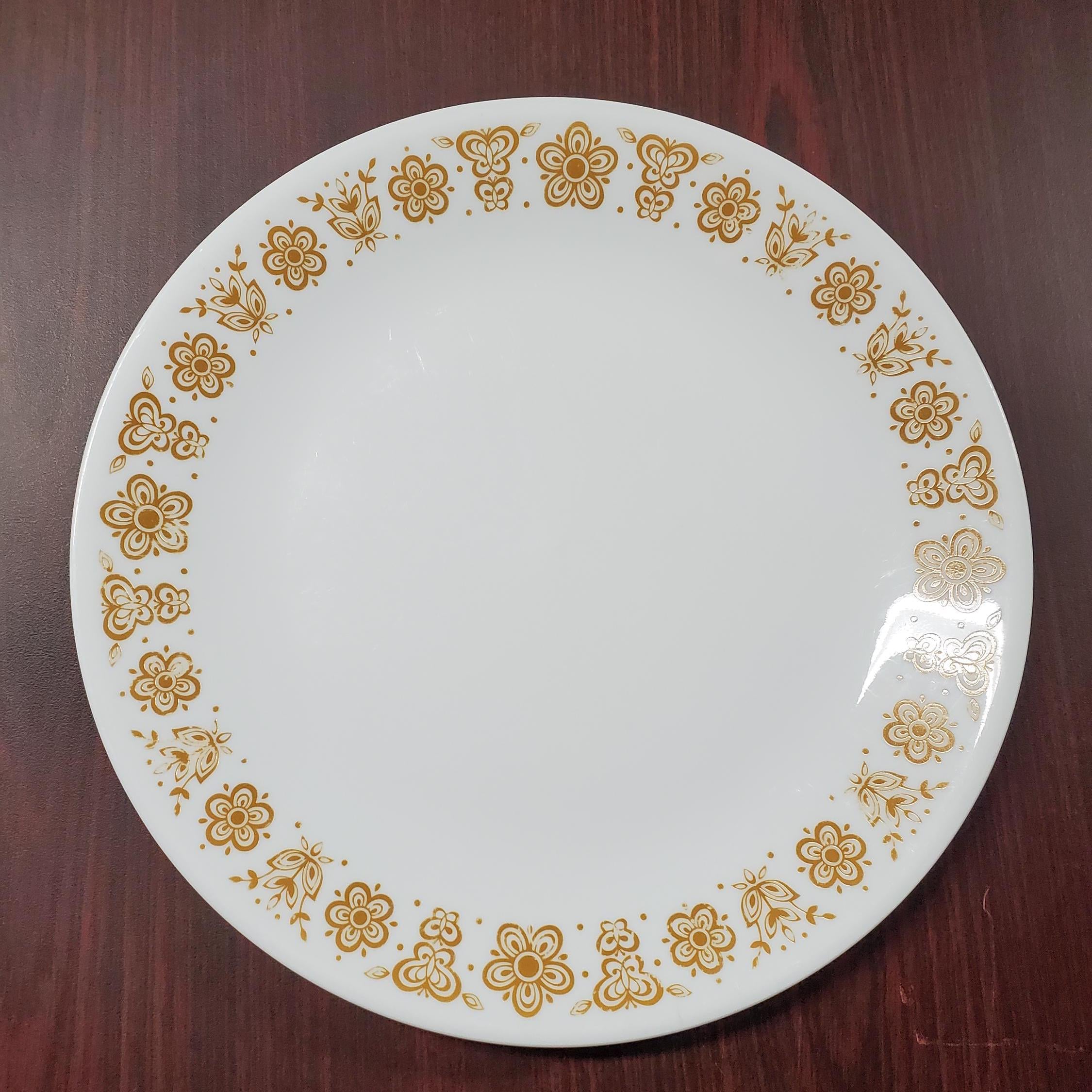 VINTAGE Corelle by Corningware Dinner Plate | Butterfly Gold - Etsy
