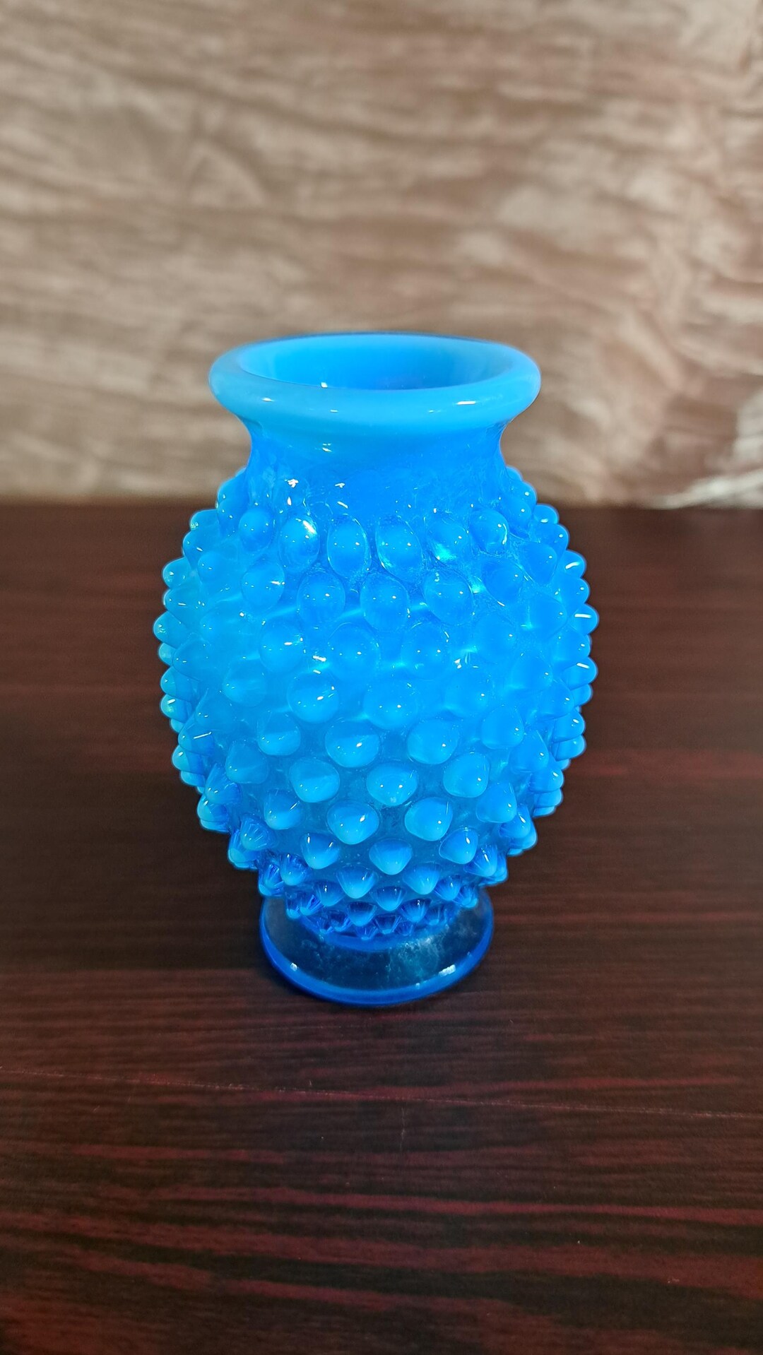 Vintage Fenton Opalescent Blue Ombré Hobnail Dew Drop Vase - Etsy