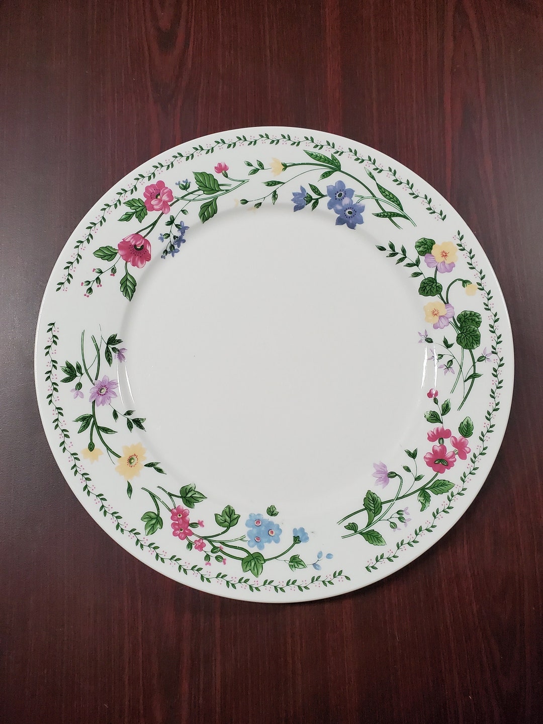 VINTAGE Farberware Stoneware |english Garden | Chop Plate (platter) 12 ...