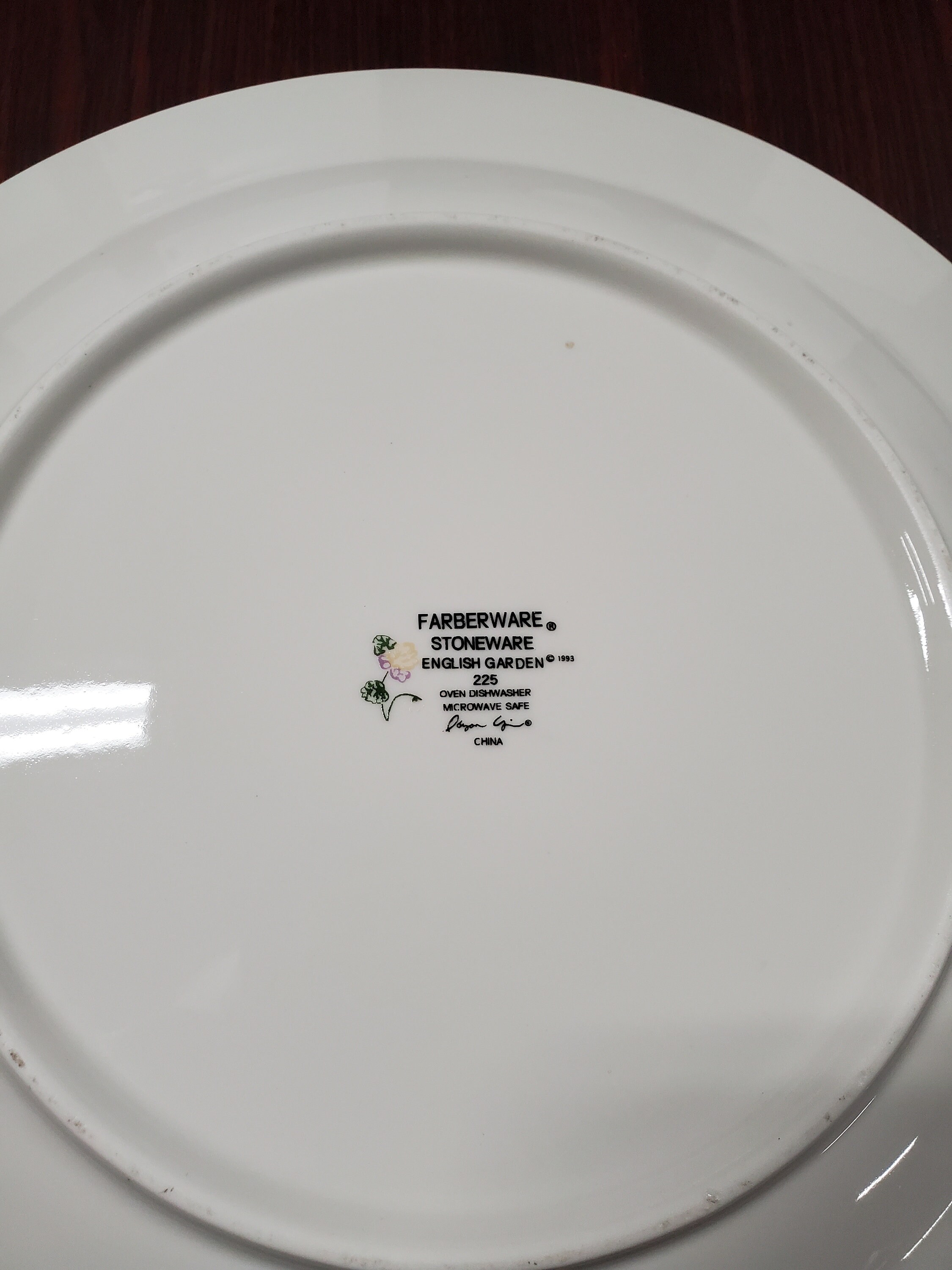 VINTAGE Farberware Stoneware |english Garden | Chop Plate (platter) 12 ...