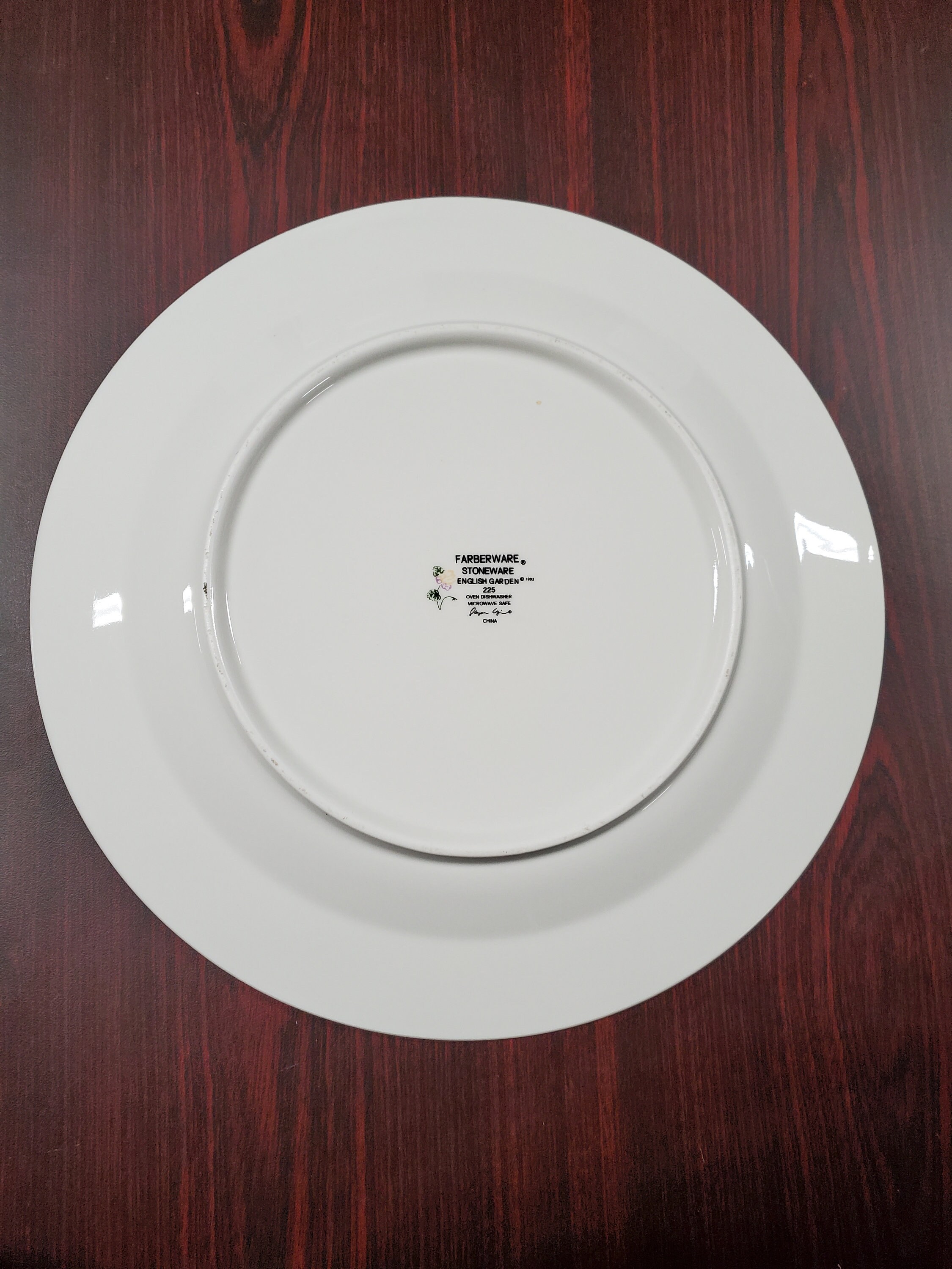 VINTAGE Farberware Stoneware |english Garden | Chop Plate (platter) 12 ...