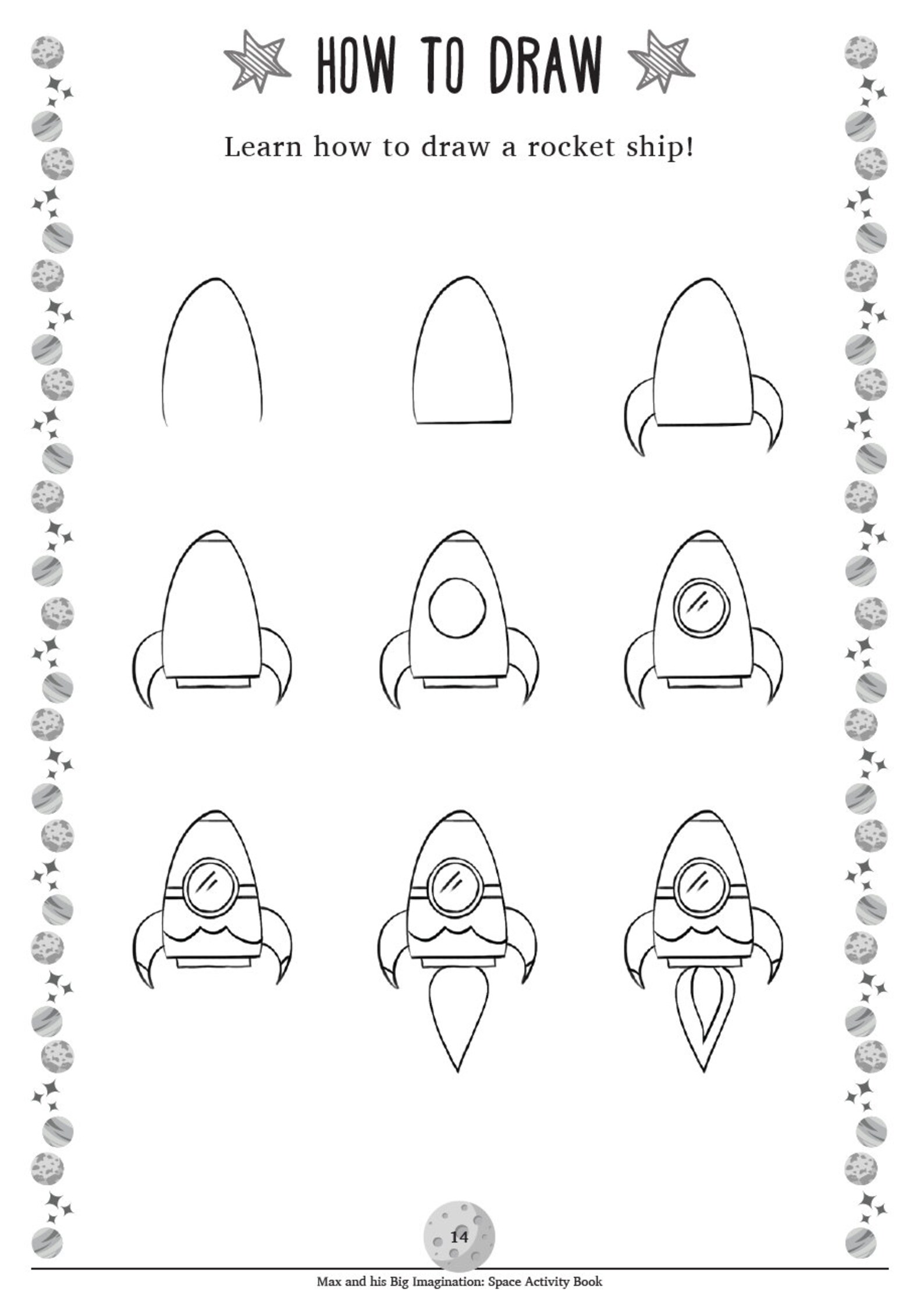 Space Activity Colouring Book – Kids' Educational Puzzles (digital ...