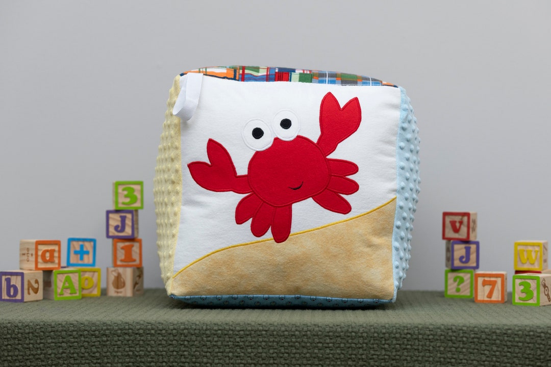 Big Fabric Toy Block, Turtle and Crab, Sea Life Theme Toy, Unique Baby ...