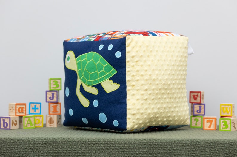 Big Fabric Toy Block Turtle and Crab Sea Life Theme Toy - Etsy