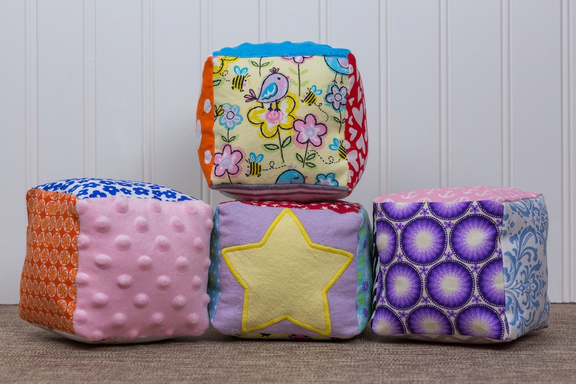 Fabric Baby Block Toys - Etsy
