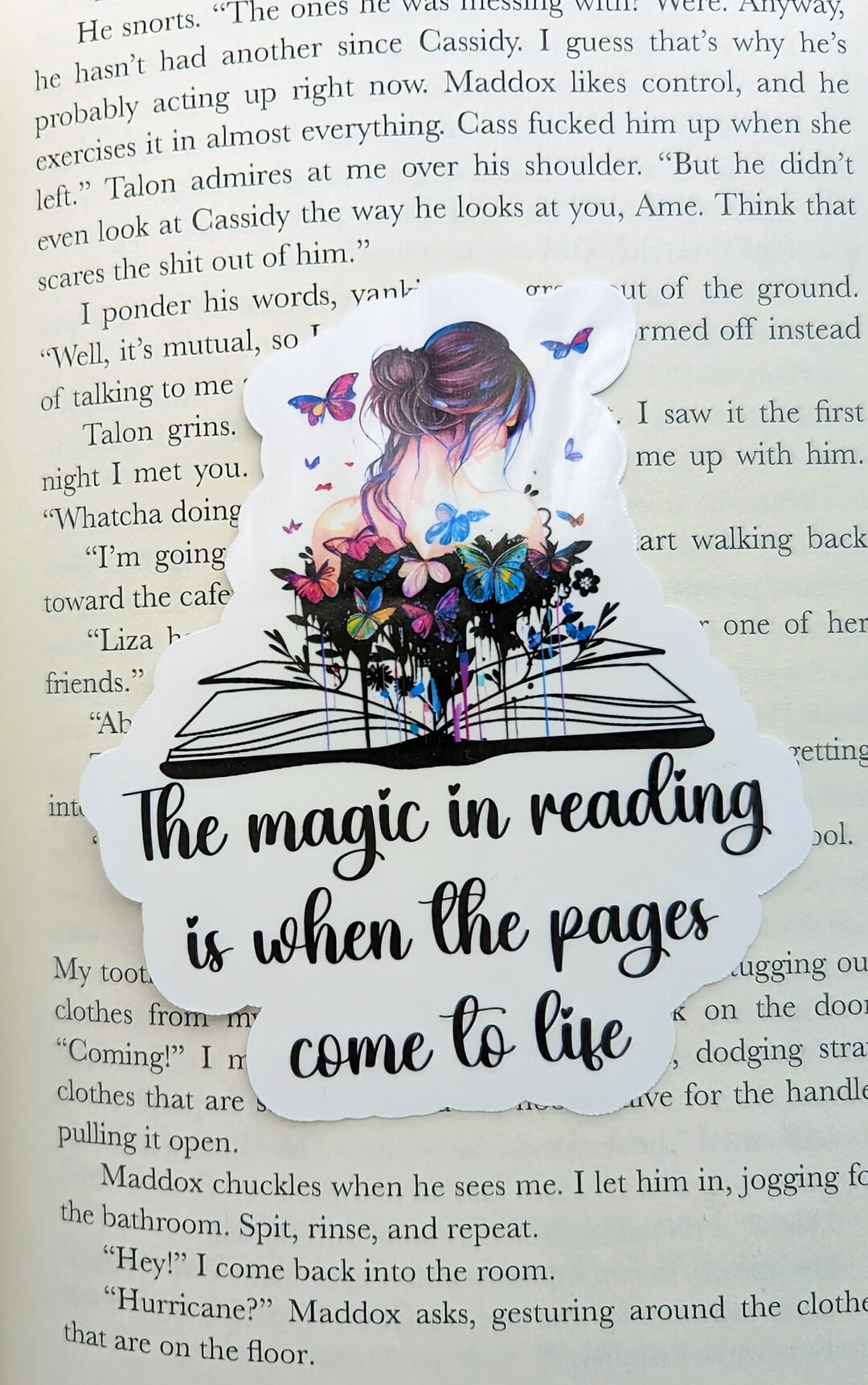 Book Related Sticker-the Magic in Reading, Kindle Sticker, Bookish ...