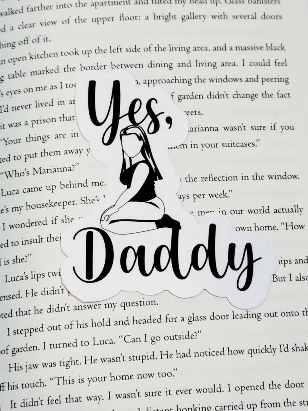 Book Related Sticker-yes, Daddy Sticker, Kindle Sticker, Laptop Sticker ...