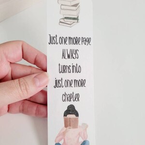 Bookmark-just One More Page Always Turns Into Just One More Chapter. - Etsy