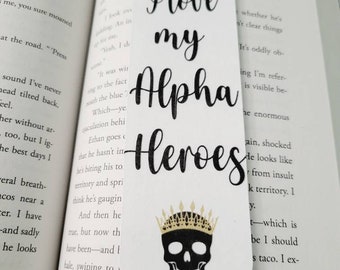 Alpha Bookmark - Etsy