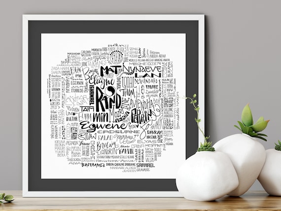 Wheel of Time Inspired Wall Art Printable Hand Lettering of - Etsy