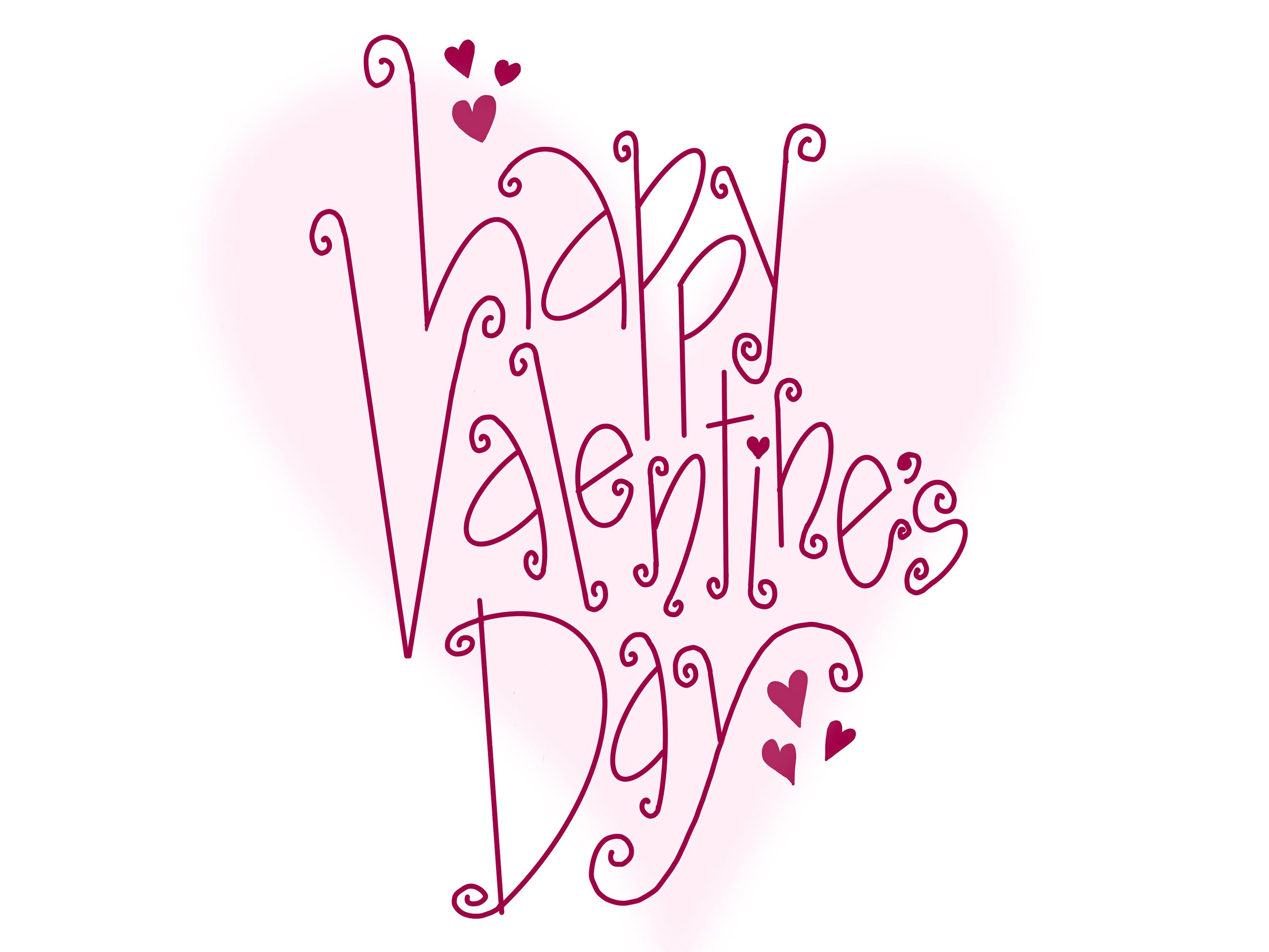 Printables saint Valentin lettrage à la main Ensemble de 3: - Etsy France