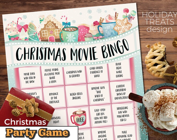 Christmas Movie Bingo Cards for the Hallmark Movie Lover! Set of 20 ...