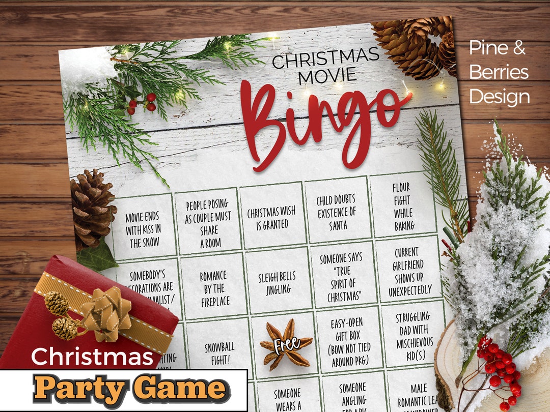 Christmas Movie Bingo Cards for the Hallmark Movie Lover! Set of 20 ...