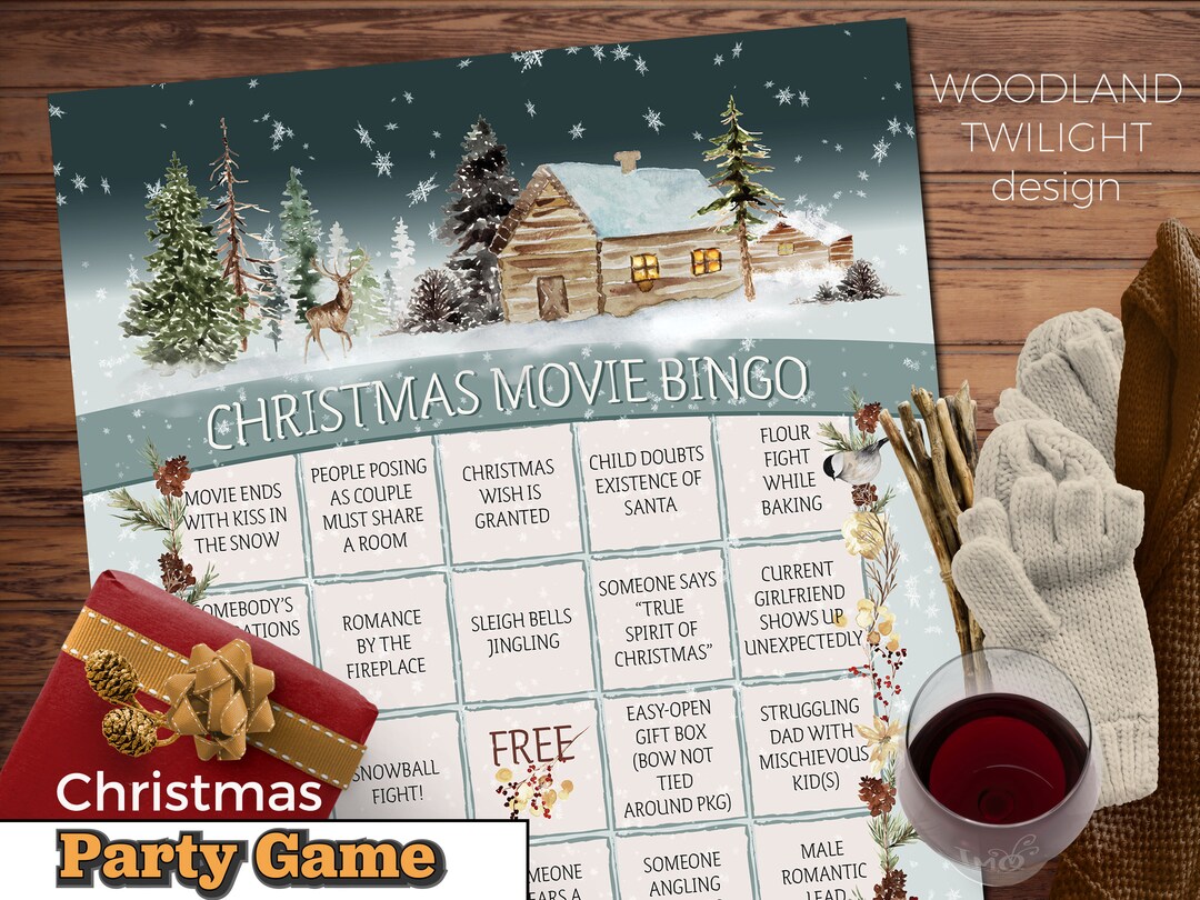 Christmas Movie Bingo Cards for the Hallmark Movie Lover! DIGITAL ...