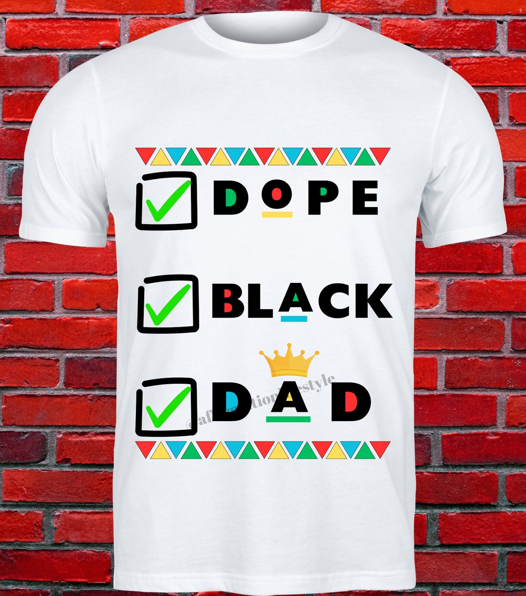 Dope Black Dad T-shirt 90s Throwback Hip Hop Style Father's Day ...