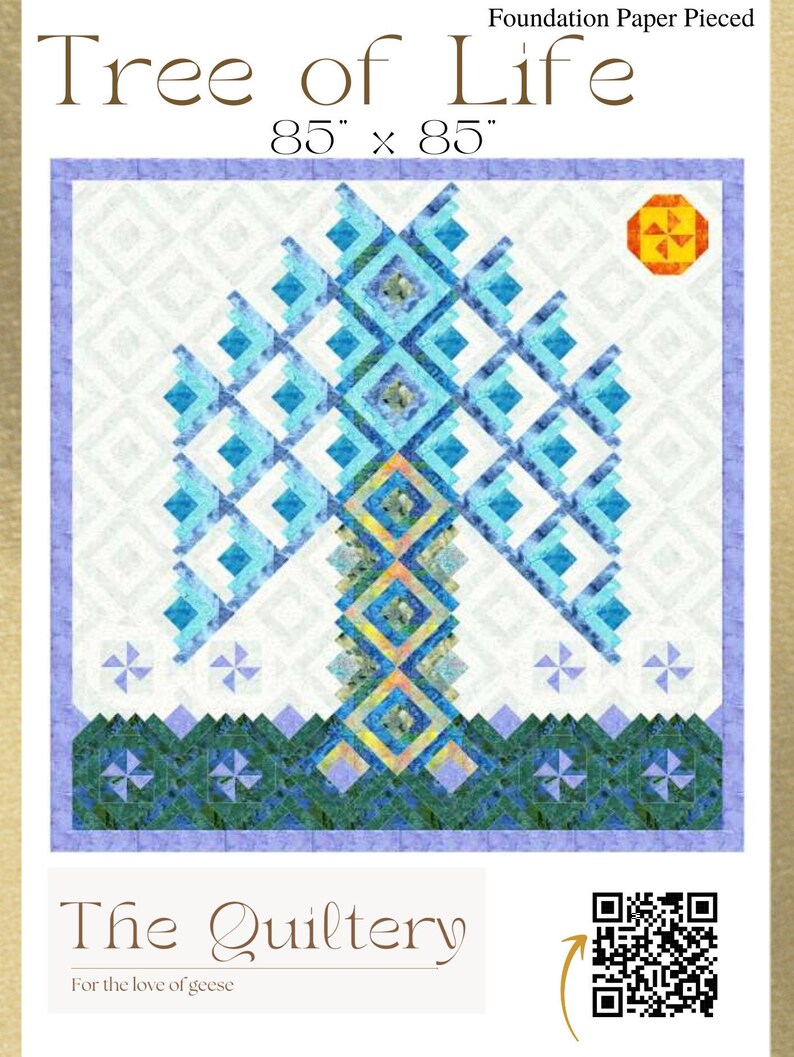 Log Cabin Tree of Life Quilt Pattern PDF - Etsy