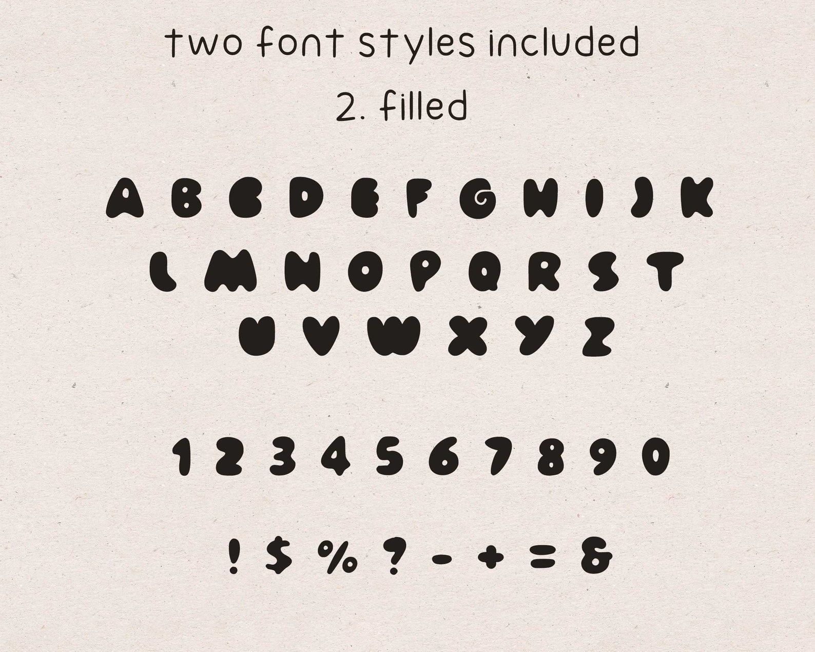 Boba Tea Font | Cute Goodnotes Font| Round Font | Hand Drawn Font ...