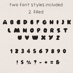 Boba Tea Font | Cute Goodnotes Font| Round Font | Hand Drawn Font ...