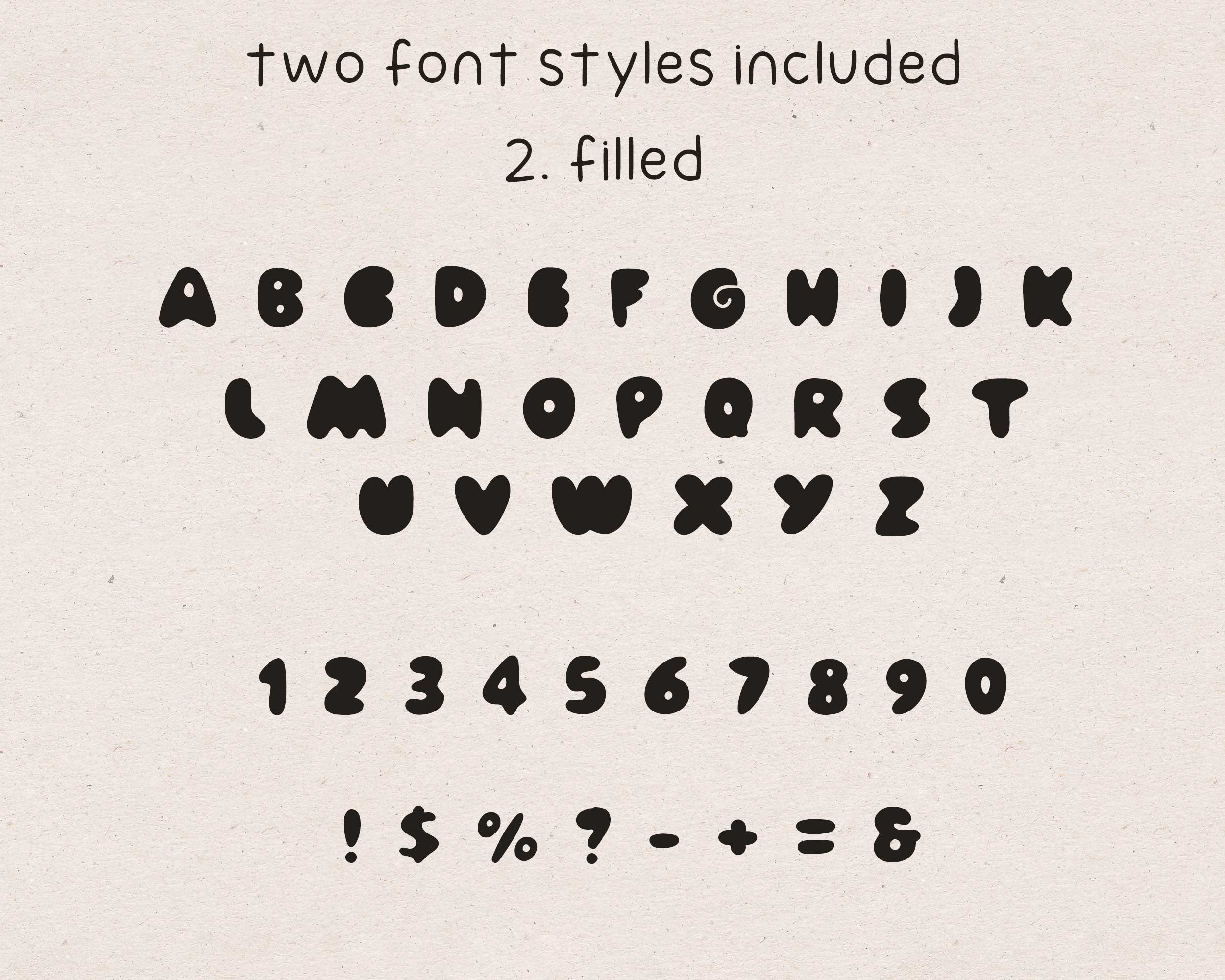 Boba Tea Font | Cute Goodnotes Font| Round Font | Hand Drawn Font ...