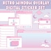 Retro Window Overlay Digital Stickers | Aesthetic Goodnotes Stickers ...