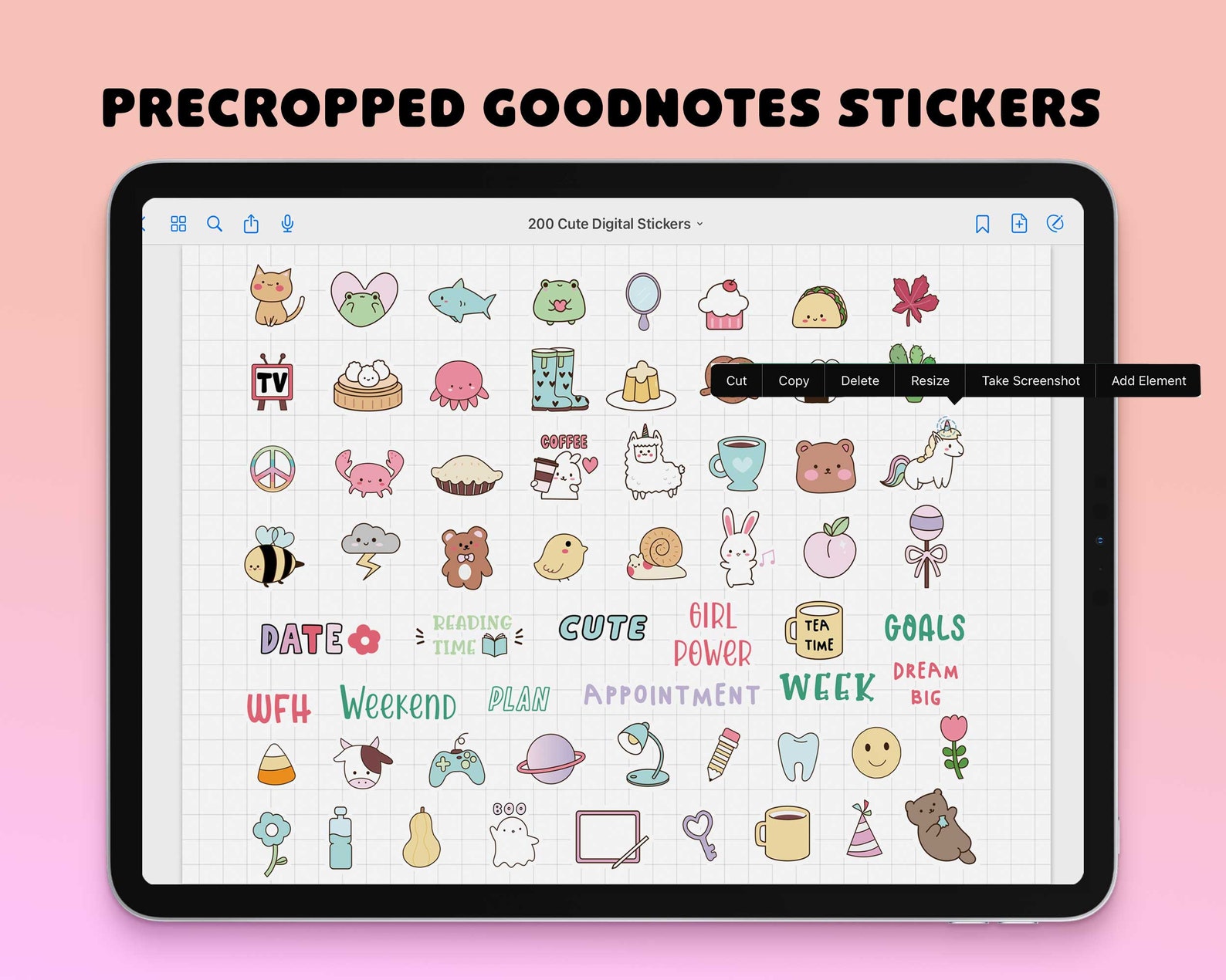 Cute Digital Stickers Kawaii Goodnotes Stickers Frog Anime Work Life ...
