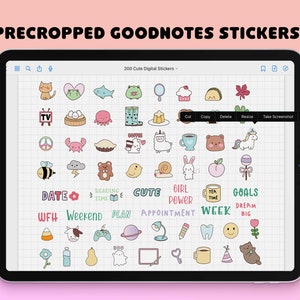Cute Digital Stickers | Kawaii Goodnotes Stickers | Frog | Anime| Work ...