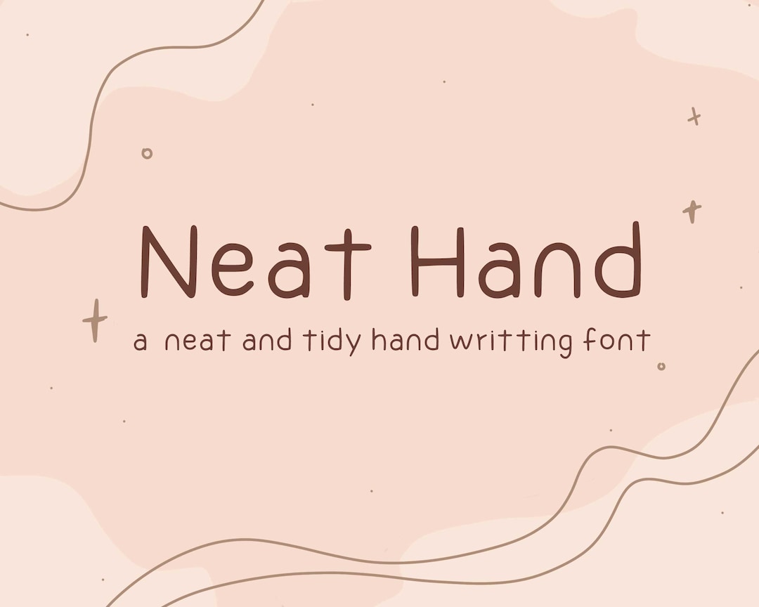 Neat Handwriting Font | Goodnotes Font| Cute | Hand Written Font ...