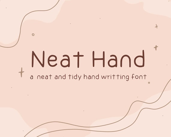 Neat Handwriting Font Goodnotes Font Cute Hand Written - Etsy